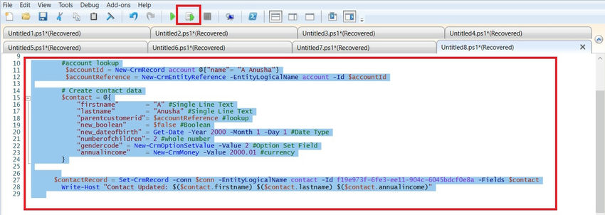 Update A Contact Record In Dynamics 365 D365 Using Powershell